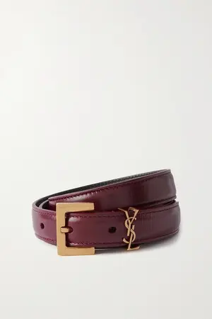 Saint Laurent Monogramme Leather Belt