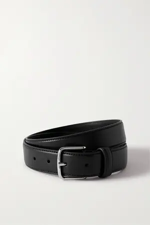 THE ROW Leather Belt - Black