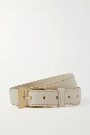 THE ROW The Row Leather Belt Cream