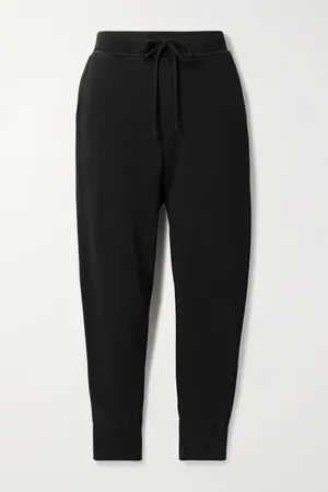 NILI LOTAN Nolan Cropped Track Pants - Black