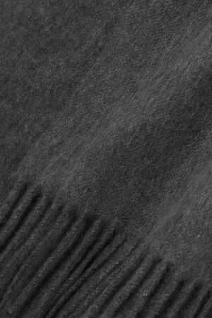 Johnstons Of Elgin Fringed Cashmere Scarf - Gray