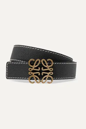 Loewe Loewe Textured-leather Belt Black