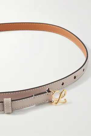 Loewe Textured-leather Belt - Neutrals