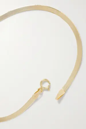 LOREN STEWART Net Sustain Herringbone 10-karat Recycled Bracelet