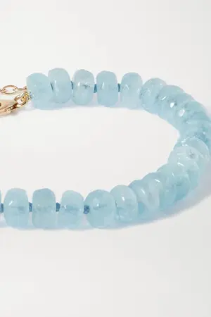 Jia Jia Oracle Aquamarine And Gold Bracelet - Blue