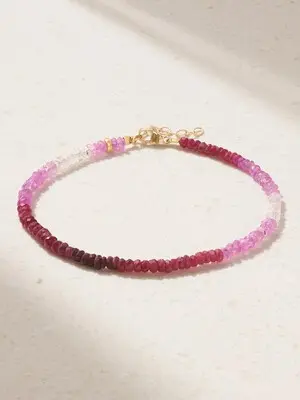 Jia Jia Net Sustain Arizona Ruby Bracelet - Pink