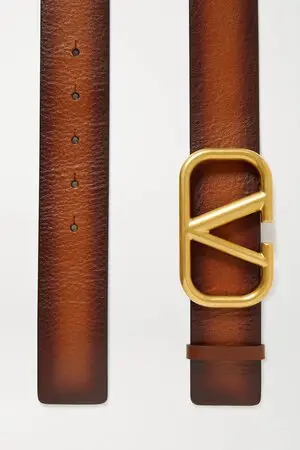 Valentino Garavani Vlogo Leather Belt