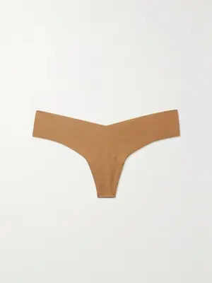 Commando Stretch Thong Brown