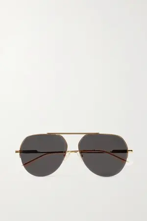 Bottega Veneta Aviator-style Sunglasses - Green