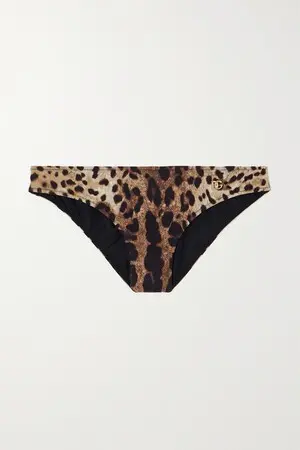 Dolce & Gabbana Leopard-Print Bikini Briefs Animal Print