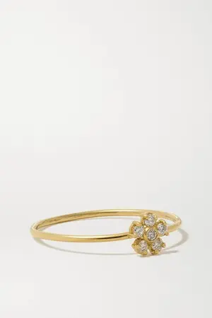 JENNIFER MEYER Flower Diamond Ring - Gold