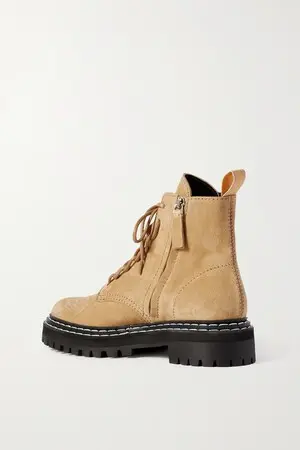 Proenza Schouler Suede Ankle Boots - Neutrals