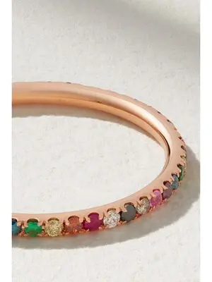 Ileana Makri Thread 18-karat -stone Ring - Multi