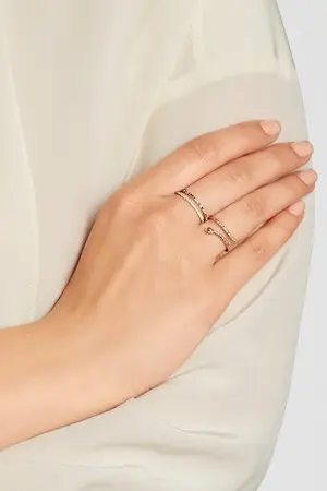 Ileana Makri Thread 18-karat -stone Ring - Rose Gold