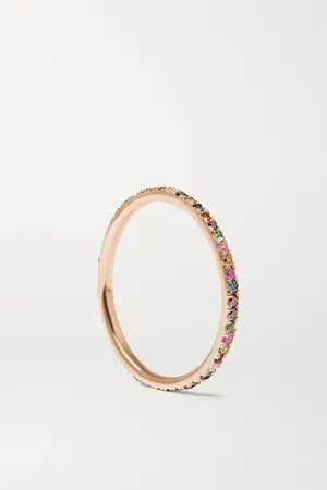 Ileana Makri Thread 18-karat -stone Ring - Rose Gold