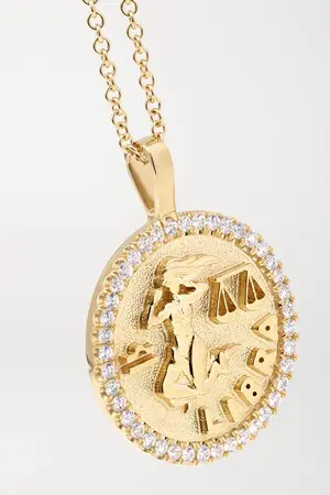 ANITA KO Zodiac Large 18-karat Diamond Necklace