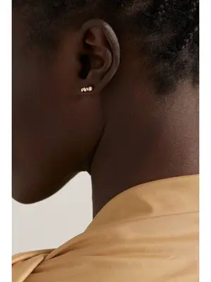 SUZANNE KALAN 18-karat Diamond Earrings