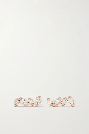 SUZANNE KALAN 18-karat Diamond Earrings