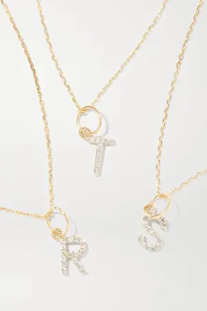 Mateo Initial Diamond Necklace - Gold