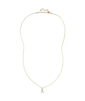 Mateo Initial Diamond Necklace - Gold