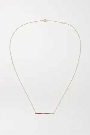 DIANE KORDAS 18-karat -stone Necklace