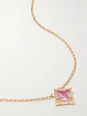 SUZANNE KALAN 18-karat Sapphire And Diamond Necklace - Gold