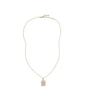 Mateo Initial Quartz Diamond Necklace