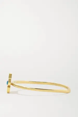 JENNIFER MEYER Mini Daisy 18-karat Turquoise Ring