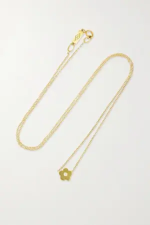 JENNIFER MEYER Mini Daisy 18-karat Diamond Necklace - Gold