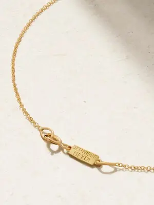 JENNIFER MEYER Mini Daisy 18-karat Diamond Necklace