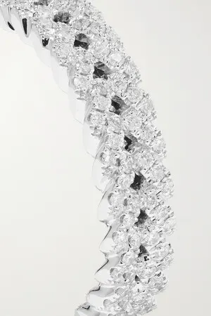ANITA KO 18-karat Diamond Braided Ring - White Gold
