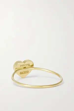JENNIFER MEYER Extra Small Heart Opal Ring