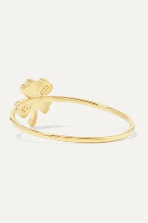 JENNIFER MEYER Mini Clover 18-karat Ring