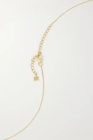 Mateo 14-karat Pearl And Diamond Necklace - Off-white