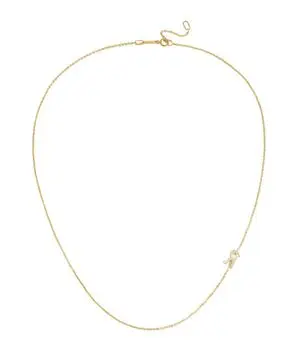 ANITA KO Initial 18-karat Diamond Necklace - Gold