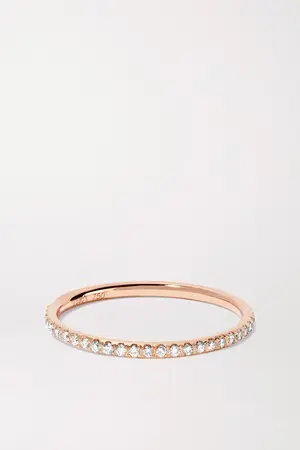 Ileana Makri Ileana Makri Thread 18-karat Rose Gold Diamond Eternity Ring Rose Gold