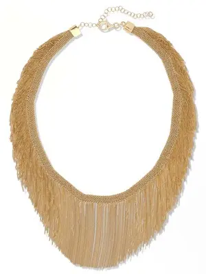 Carolina Bucci Fringe 18-karat And Silk Necklace
