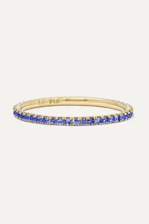 Ileana Makri Thread 18-karat Sapphire Ring - Gold