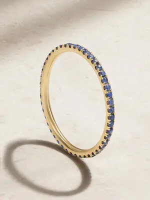 Ileana Makri Thread 18-karat Sapphire Ring - Gold