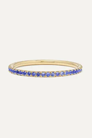 Ileana Makri Thread 18-karat Sapphire Ring - Gold
