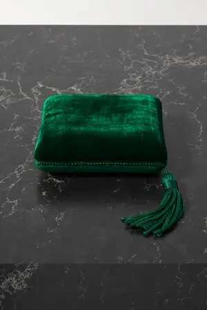 Sophie Bille Brahe Velvet Jewelry Box Green