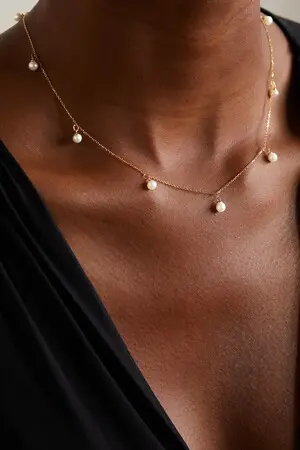 Mateo 14-karat Pearl Choker
