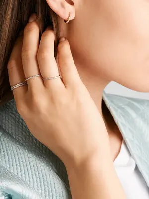 Ileana Makri Thread 18-karat Diamond Eternity Ring