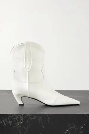 Khaite Dalls Leather Cowboy Boots