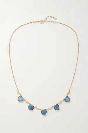 Jacquie Aiche 14-karat Opal And Diamond Necklace - Blue