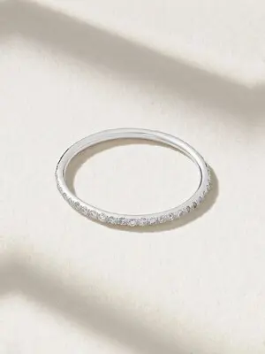 Ileana Makri Thread 18-karat Diamond Eternity Ring - Silver