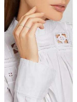 Ileana Makri Thread 18-karat Diamond Ring - Silver