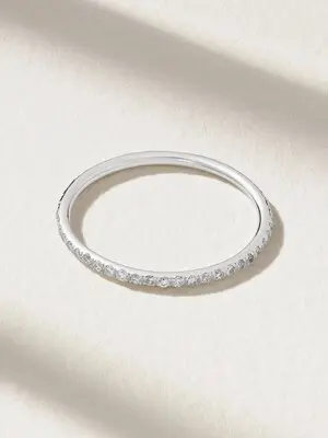 Ileana Makri Thread 18-karat Diamond Ring - Silver
