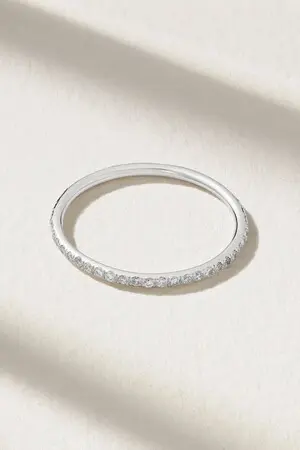 Ileana Makri Ileana Makri Thread 18-Karat White Gold Diamond Ring White Gold
