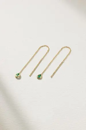 OCTAVIA ELIZABETH Octavia Elizabeth + Net Sustain Nesting Gem 18-karat Recycled Gold Emerald Earrings